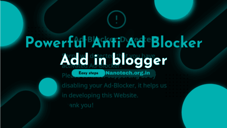 How to Add a Powerful Anti Ad Blocker in Blogger: Best Ways in 2024 ...
